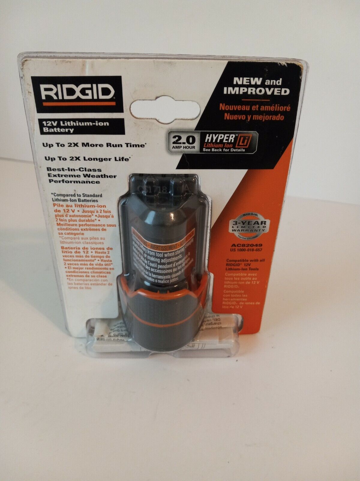 RIDGID 12-Volt 2.0 Ah Lithium-Ion Battery Pack – Tweed & Till